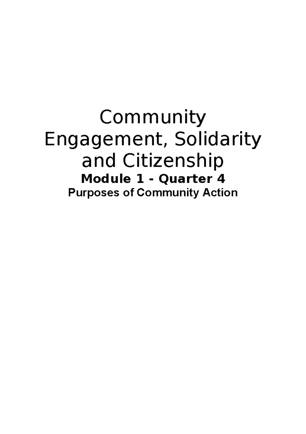 CESC Q4 - M1 - draft - Community Engagement, Solidarity and Citizenship ...
