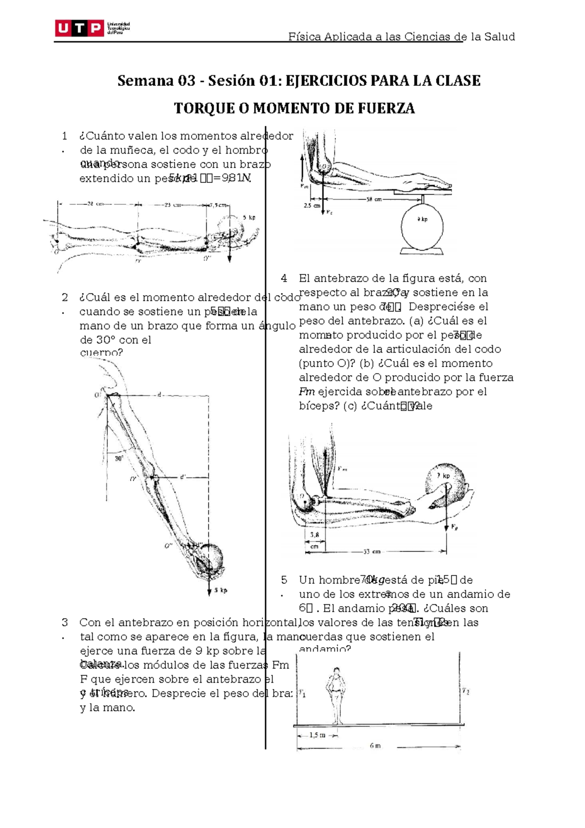 Semana 03 - Sesión 01: EJERCICIOS PARA LA CLASE TORQUE O MOMENTO DE FUERZA - ¿Cuánto valen los ...