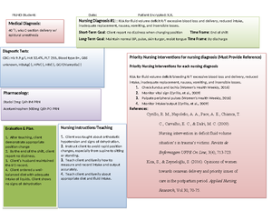 V Sim Documentation - vSim Health Assessment Case 3: Sara Lin Guided ...
