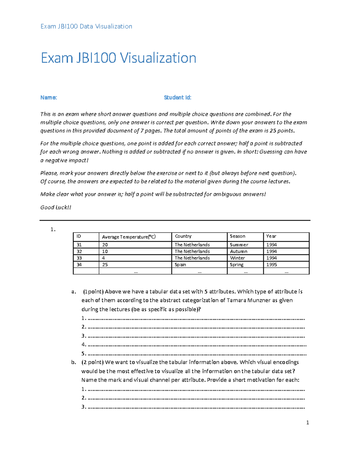 Test Exam JBI 100-2 - Test to practice with - Exam JBI100 Data ...