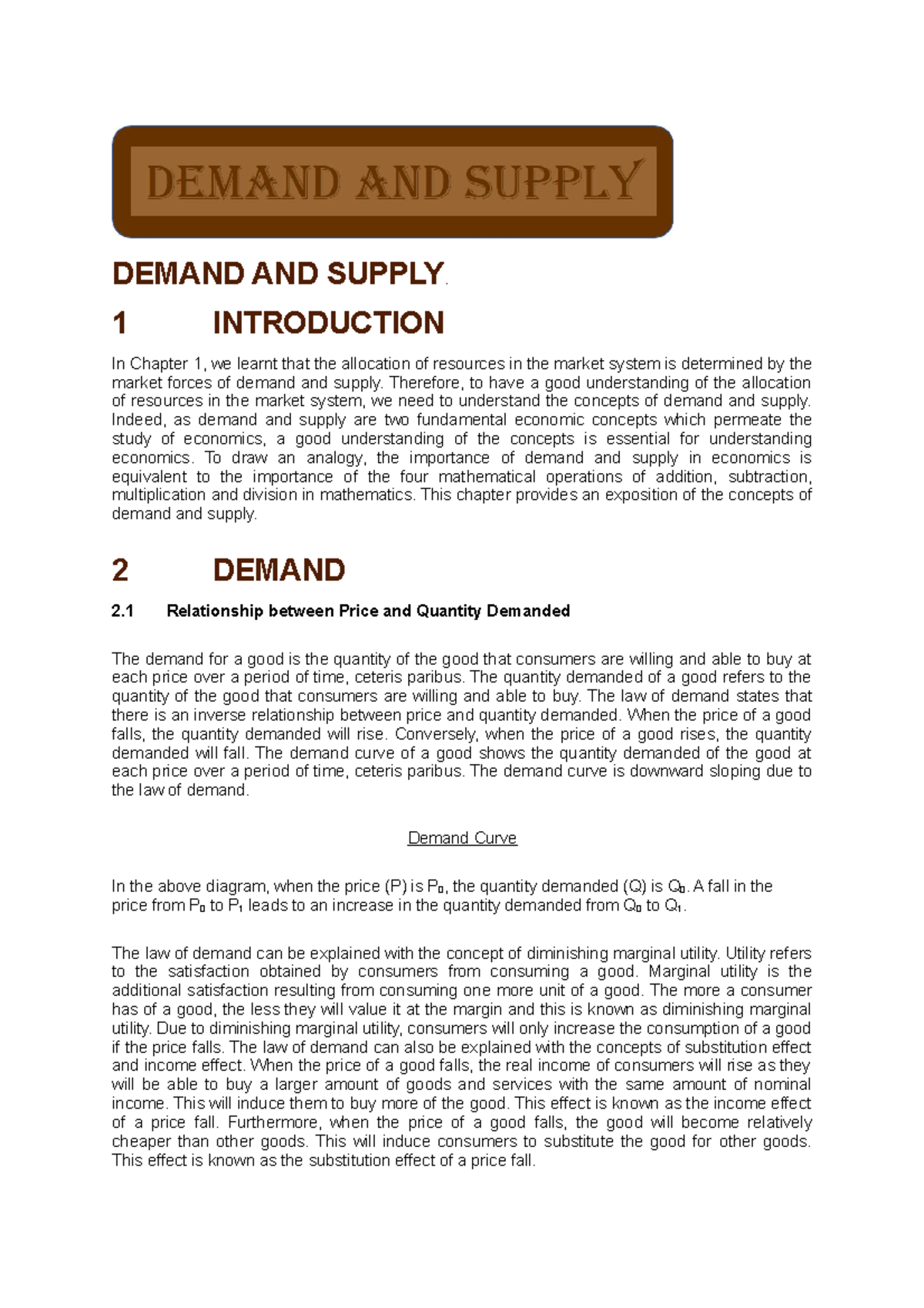 Economic part 2 - these r the second part of the notes - DEMAND AND ...