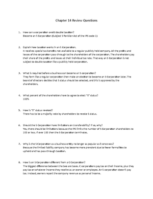 Chapter 5 Review Questions - Chapter 5 Review Questions Why are sole ...