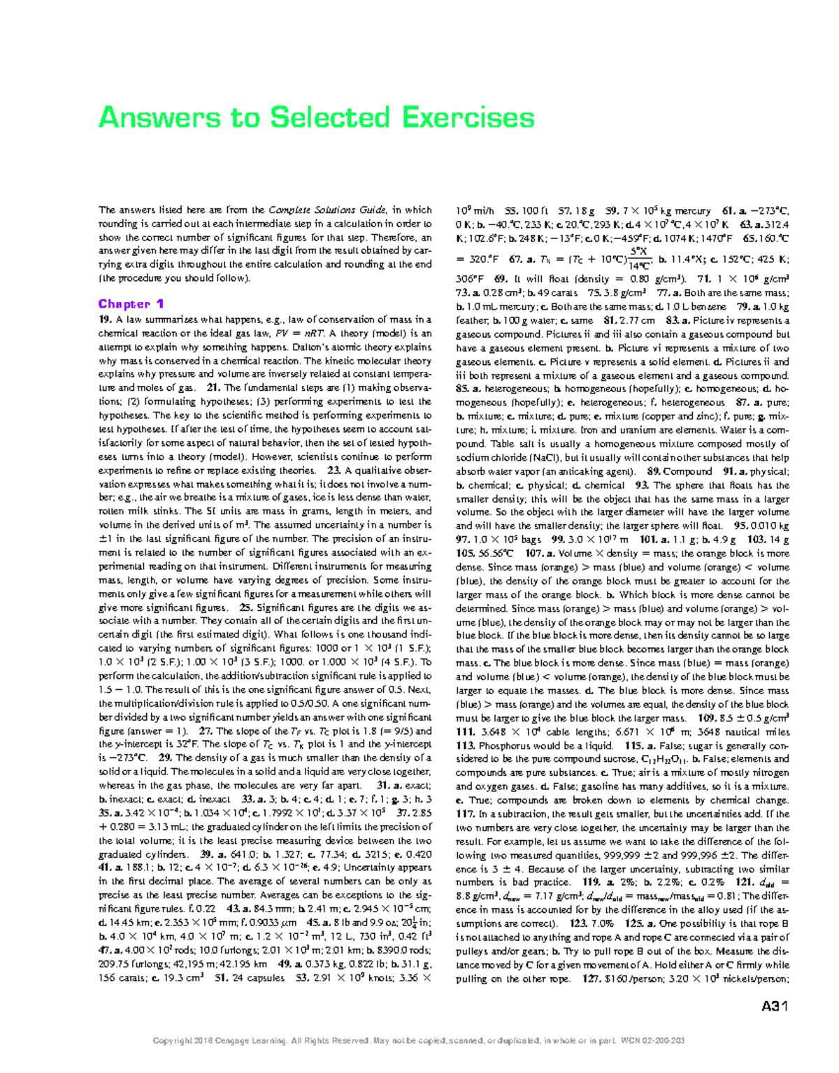 줌달 10판 답지 - A Answers to Selected Exercises 109 mi/h 55. 100 ft 57. 18 ...
