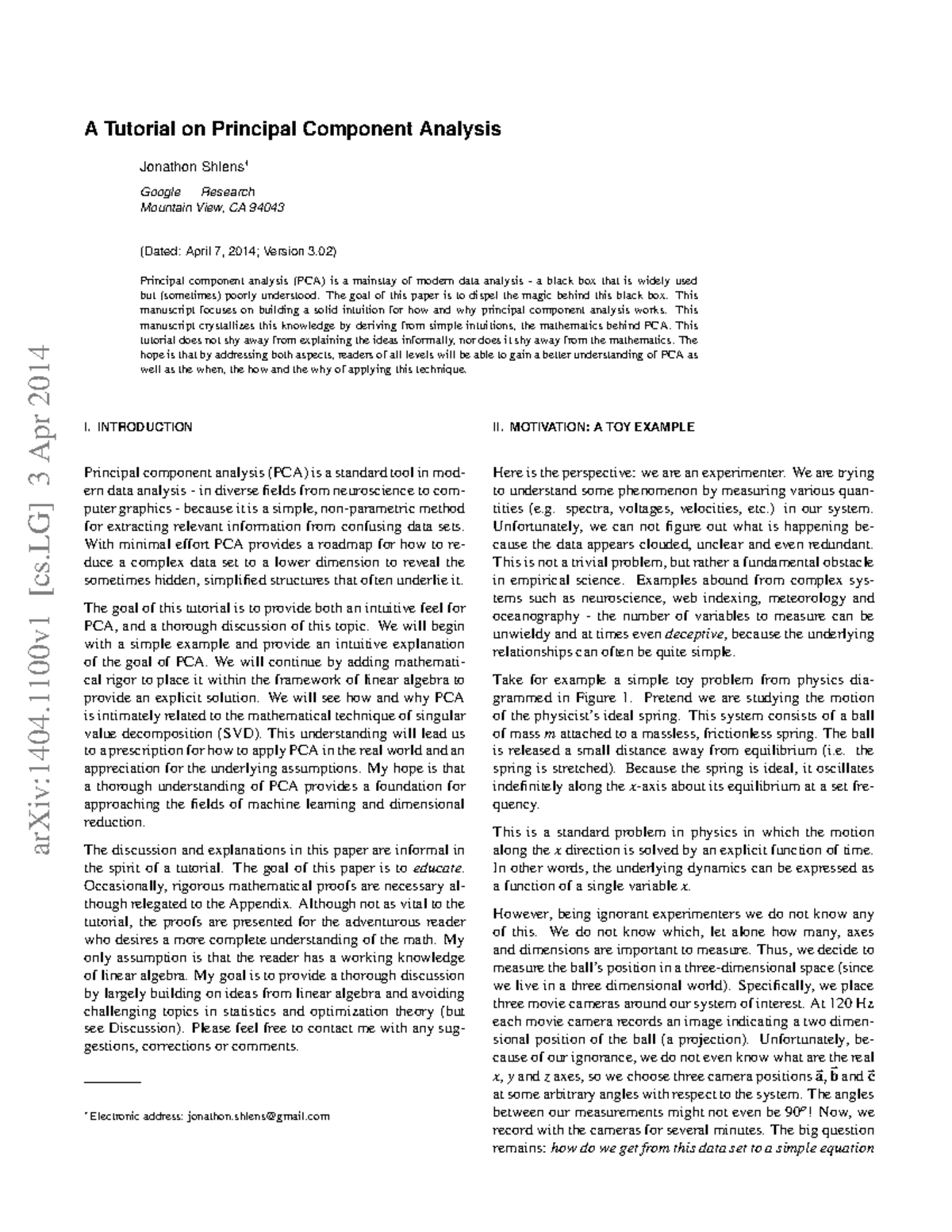 Principal Component Analysis - A Tutorial on Principal Component ...
