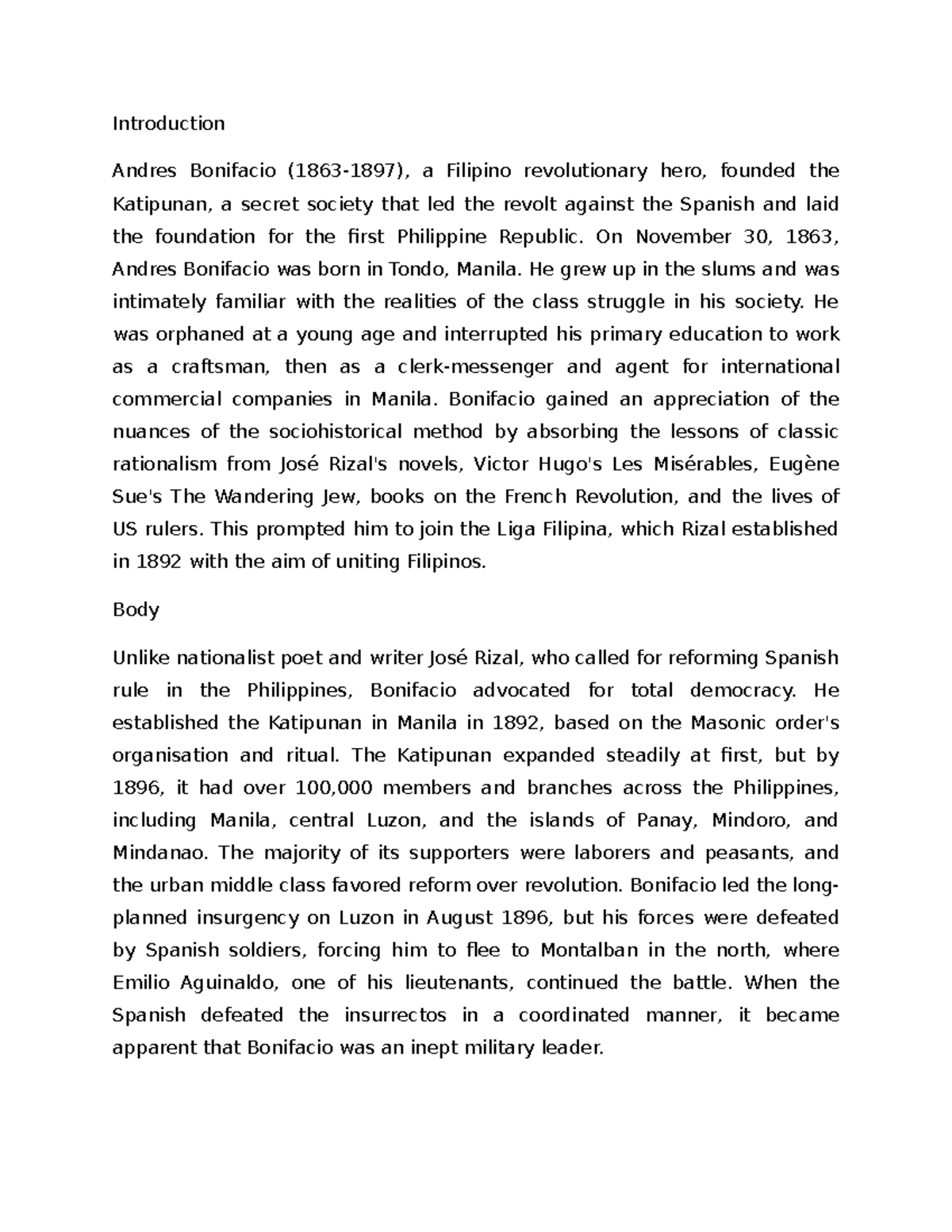 Andres bonifacio - It's all about Reflection - Introduction Andres ...