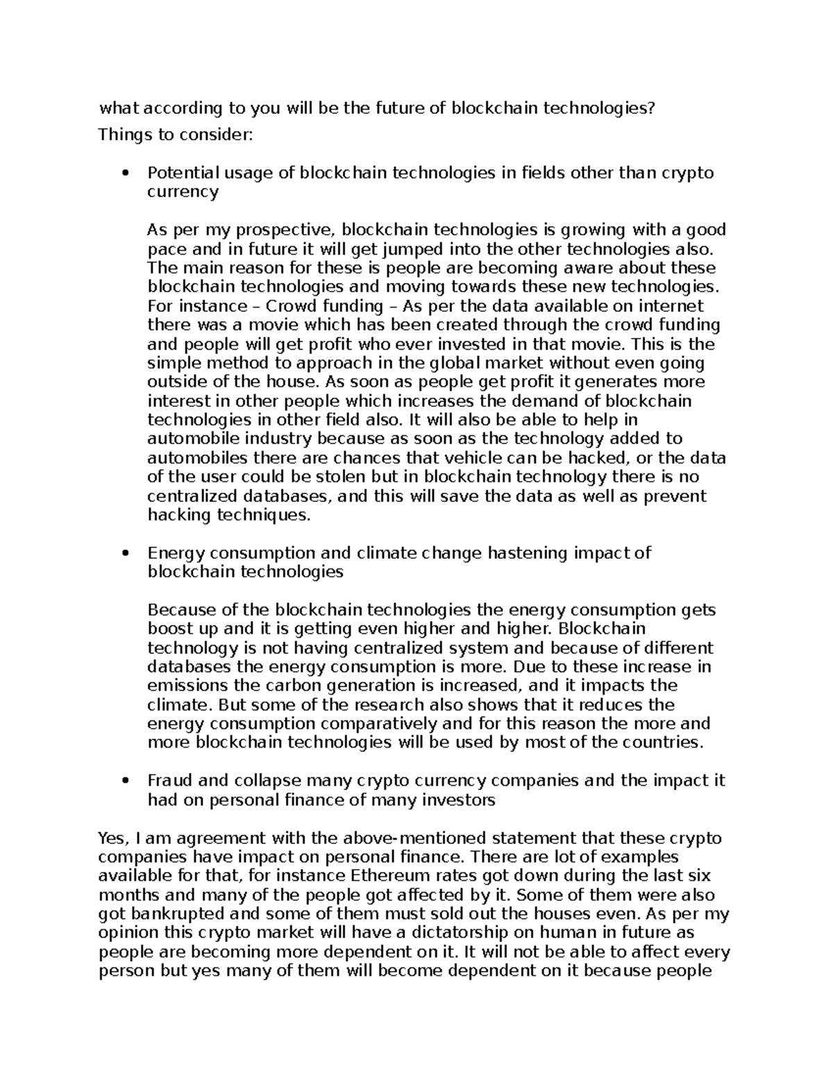 Assignment week 11 - emerging technologies - what according to you will ...