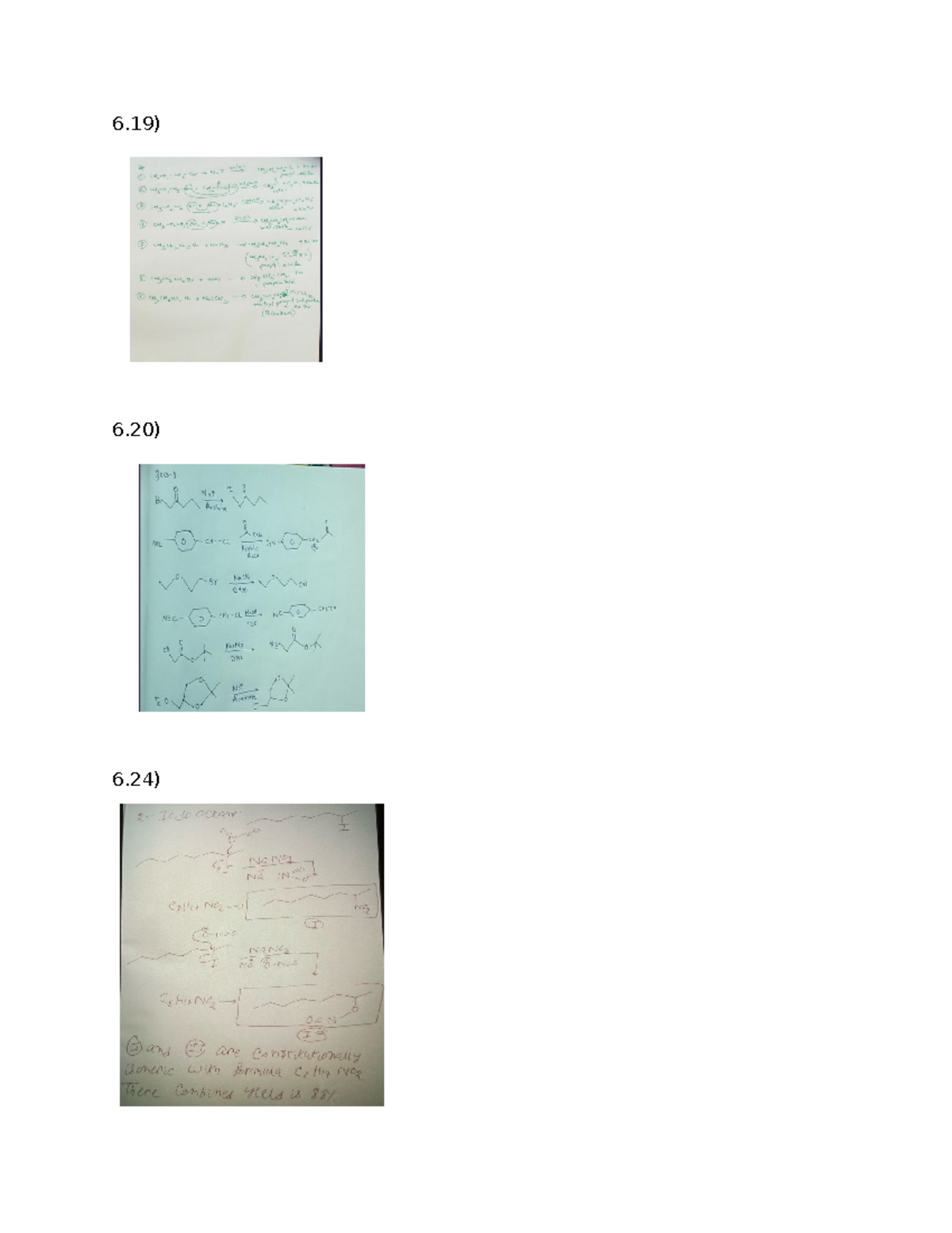 Chapter 6 ass chem 250 lec - 6) 6) 6) 6) (a) СН СН СН,СН,І - will react ...