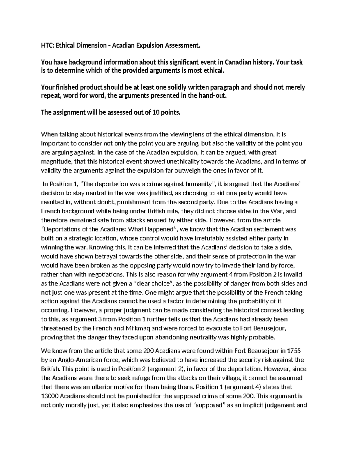 Acadian Expulsion - Summary History Matters Indigenous Perspectives on ...