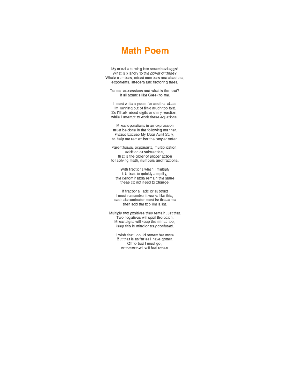 106565803-Math-Poem - Hshsh hshhshy - Math Poem My mind is turning into ...