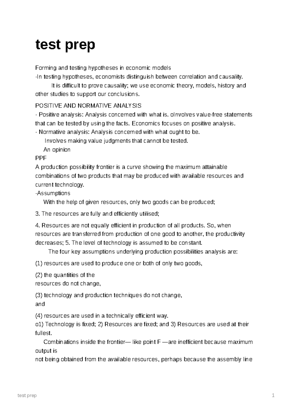 Test prep - notes - test prep Forming and testing hypotheses in ...