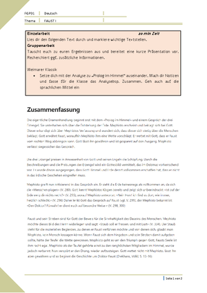 B1 Sprechen +Schreiben - Sprechen: TEILE 1 : Eine deutsche oder ...