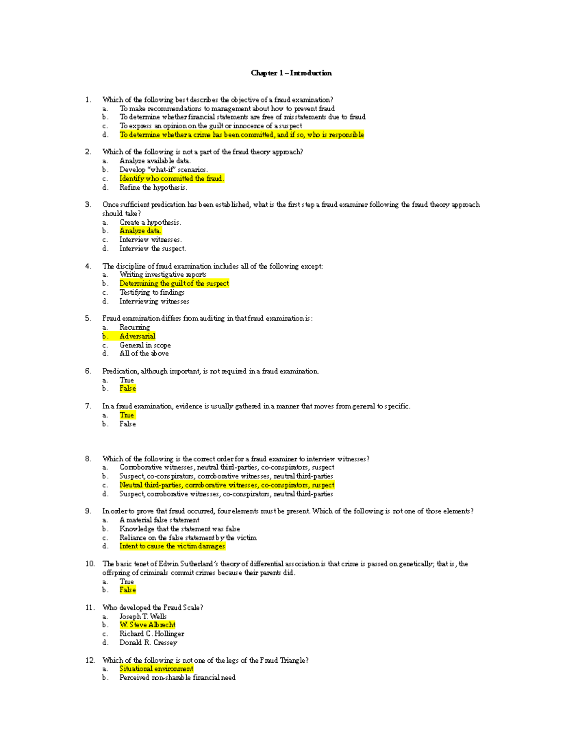 Forensic question - MMCQ - Chapter 1 – Introduction Which of the ...