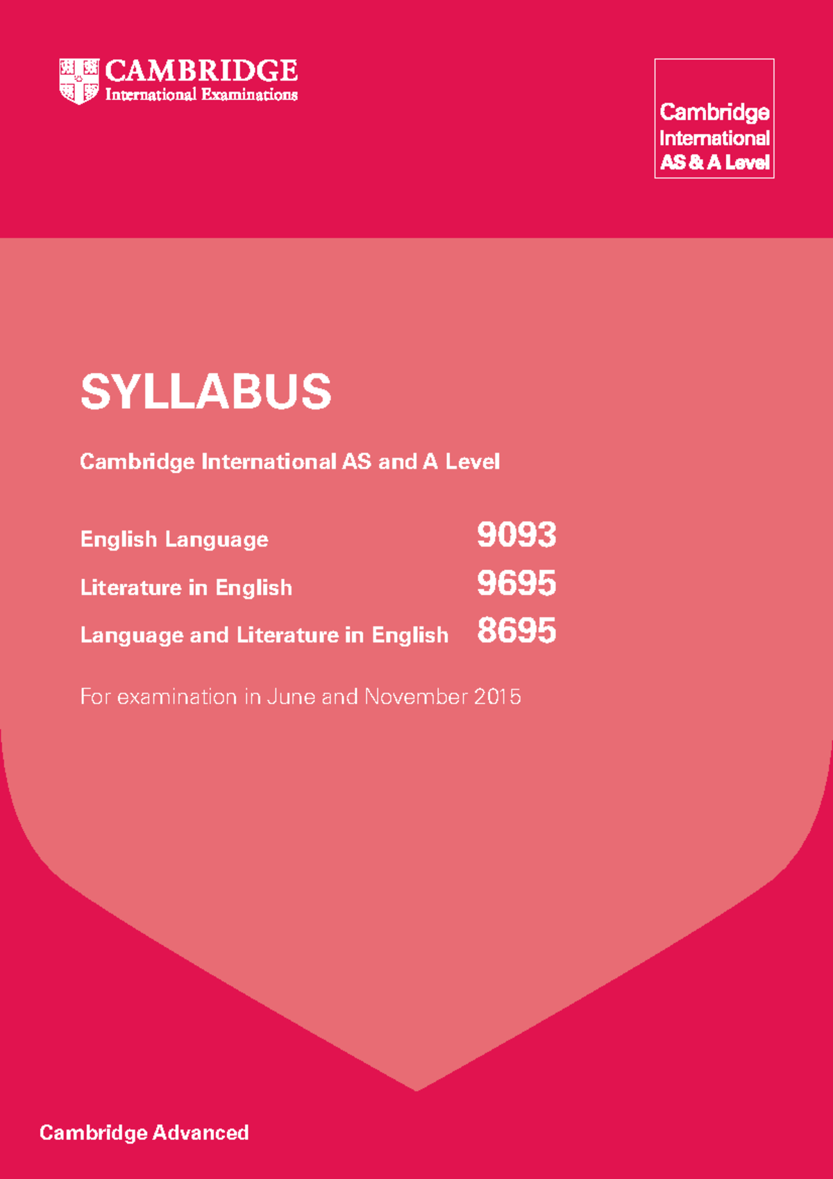 128605-2015-syllabus - Cambridge Advanced SYLLABUS Cambridge ...