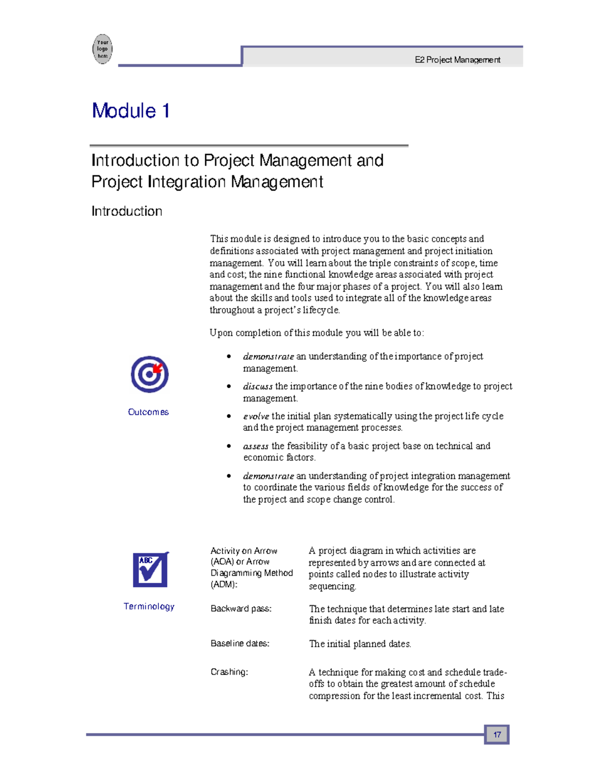 Module-1 - Very good - E2 Project Management 17 Module 1 Introduction ...