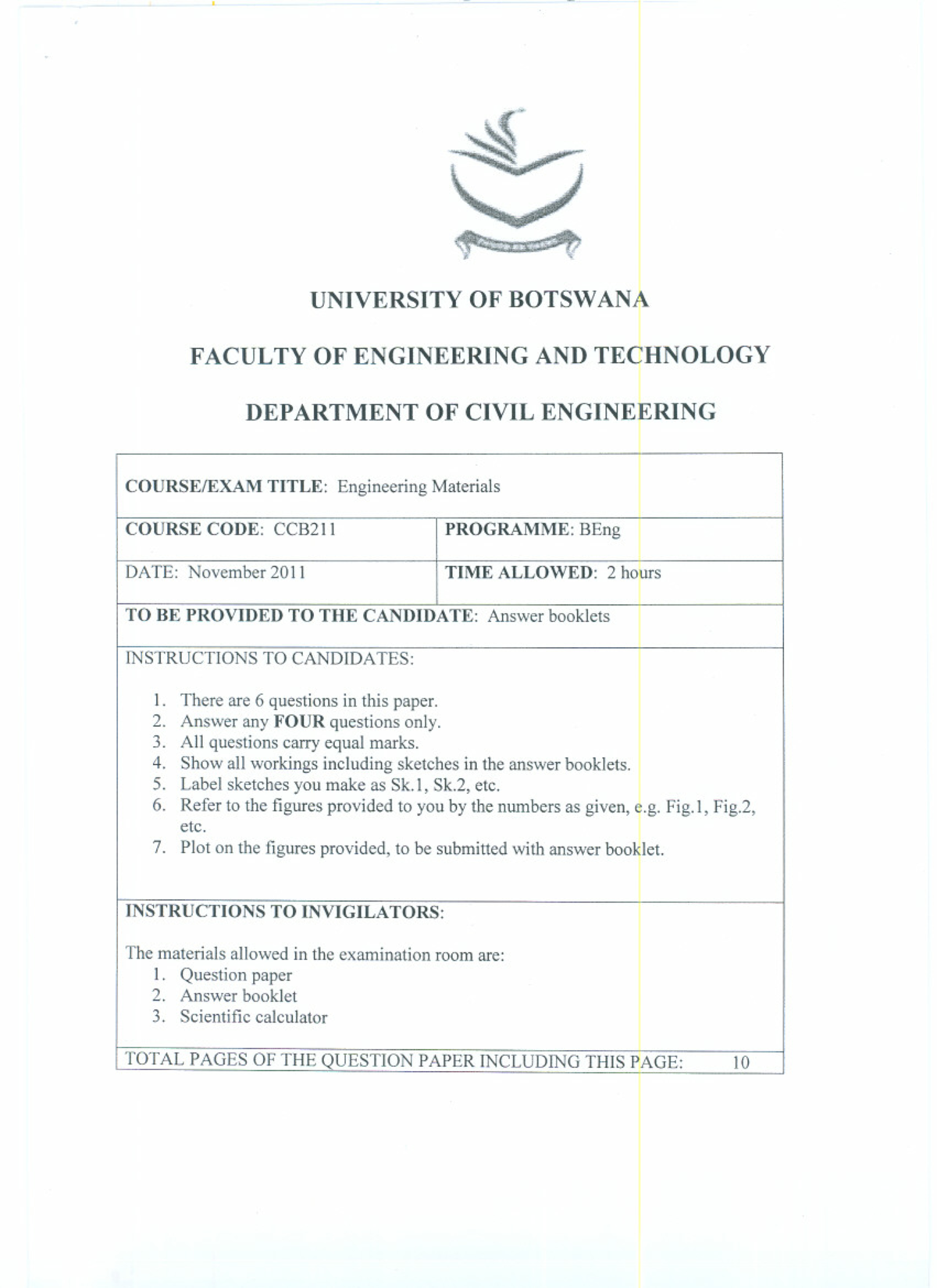 CCB 231 EXAM 2011 - Read - Principles of Biology - Studocu