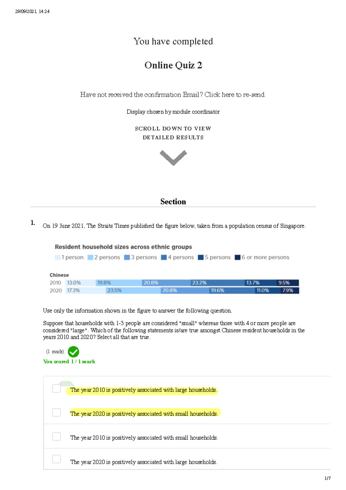 Quiz 2 - quiz - Section 1. On 19 June 2021, The Straits Times published ...