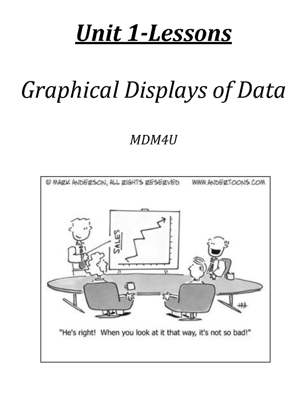 2 - lecture nots - Unit 1-Lessons Graphical Displays of Data MDM4U Unit ...