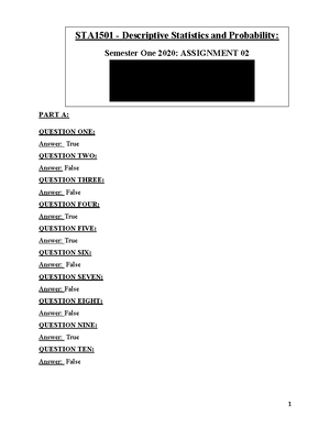 STA1501 2023 TL 012 0 E - STA1501/012/0/ Tutorial Letter 012/0 ...