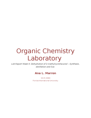 Lab Report 1 - Boiling point, melting point and solubility lab ...
