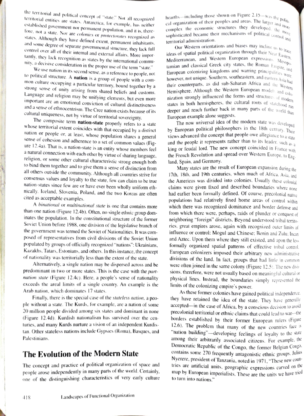 Attributes of state Fellsman Getis - hearths-including those shown on ...