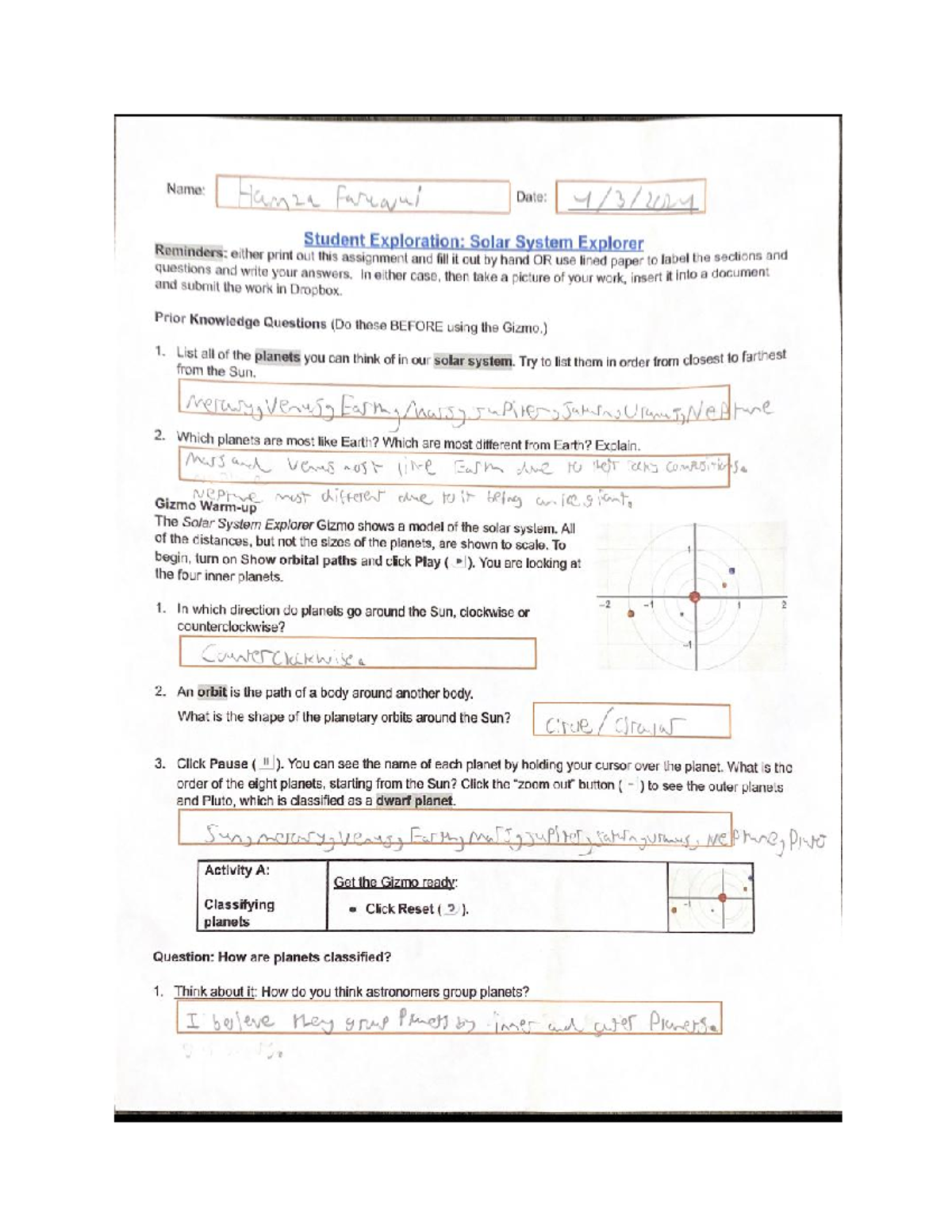 HFaruqui Unit 2 Act 1 - assignment for earth and space science unit 2 ...
