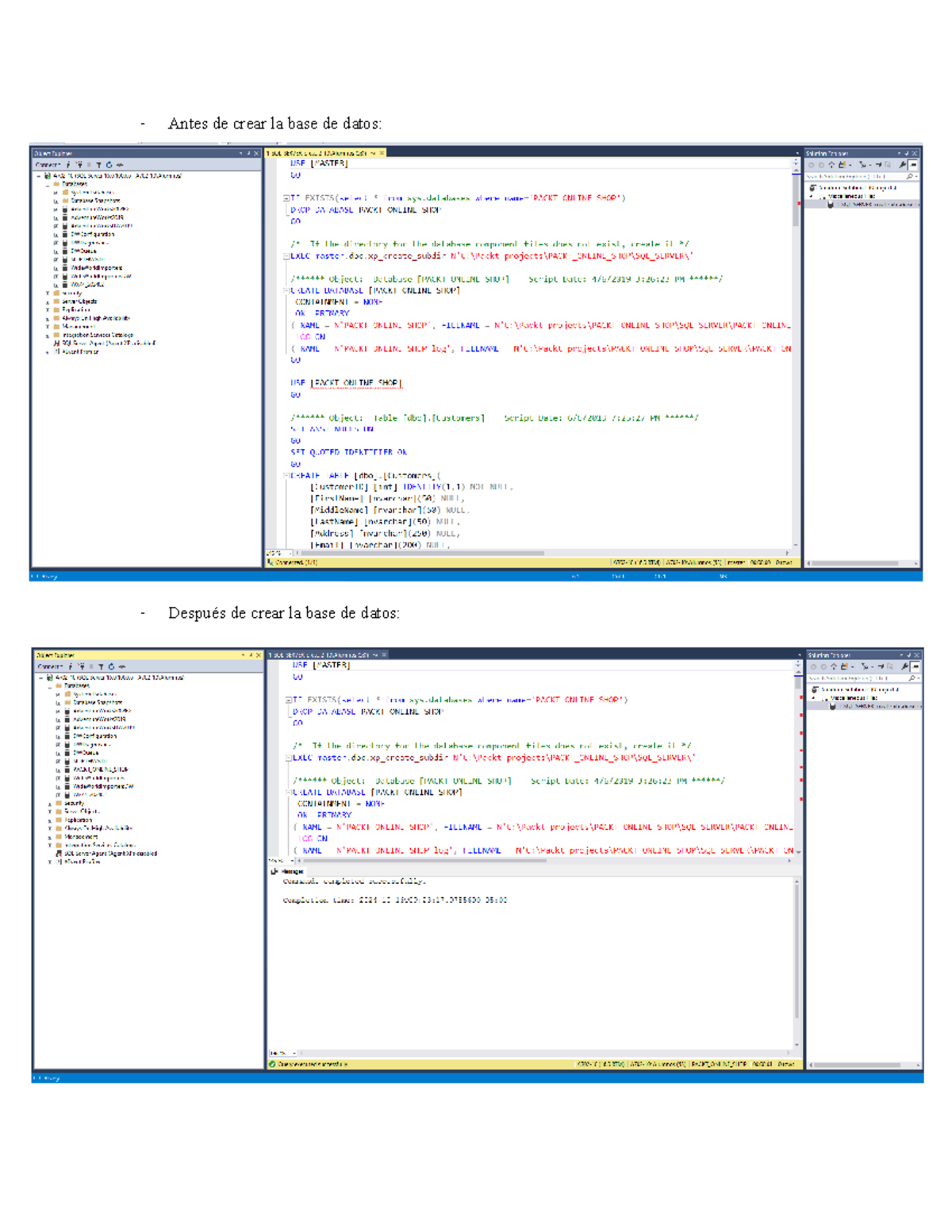 Word SQL Sesión 8 - informatica para los negocios - Antes de crear la ...