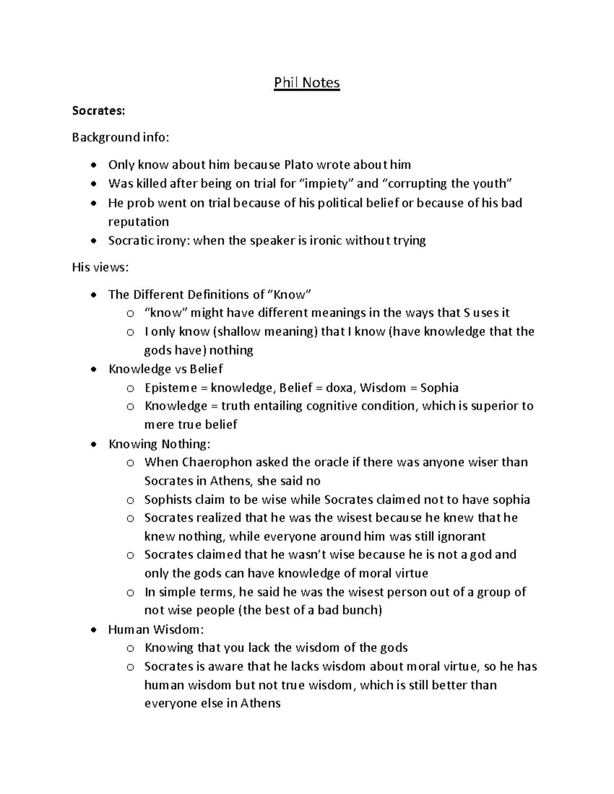 Phil notes 2022 - aaaaaaaaaaaaaa don't take this class if you don't ...