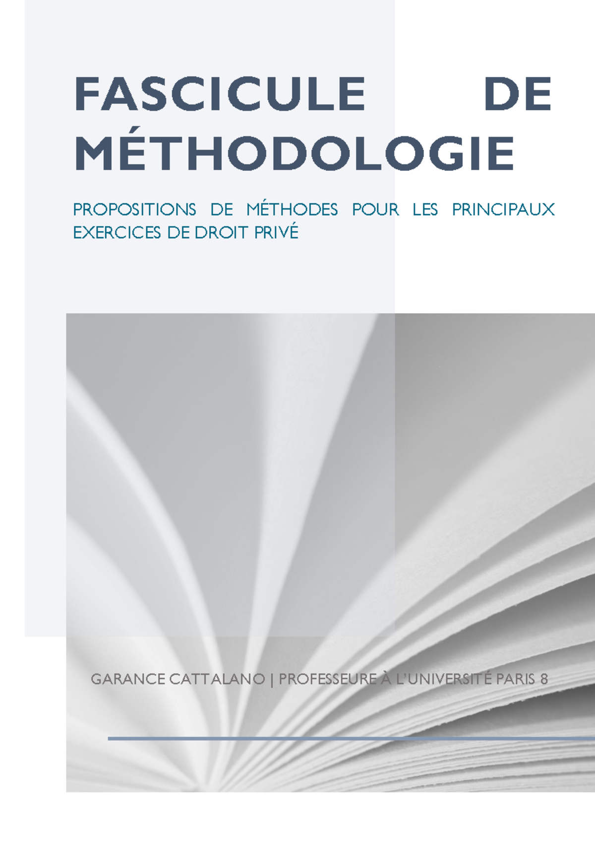 Fascicule de méthodologie 2023-2024 - FASCICULE DE MÉTHODOLOGIE PROPOSITIONS DE MÉTHODES POUR ...