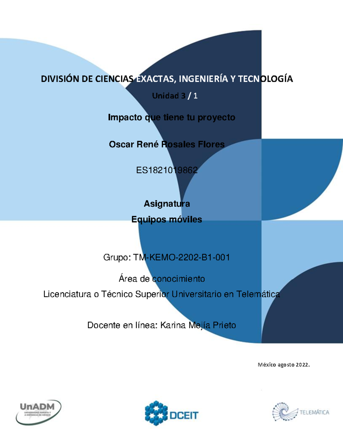 KEMO U3 A1 OSRF - Definir la Misión y Visión de la empresa § Analizar y ...