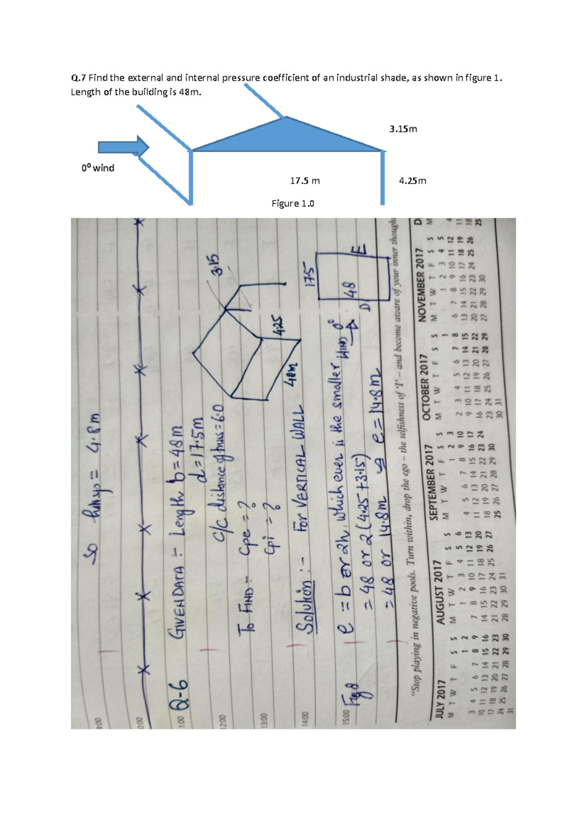 Sample Windload Solution - S062DEC - Q Find the external and internal ...