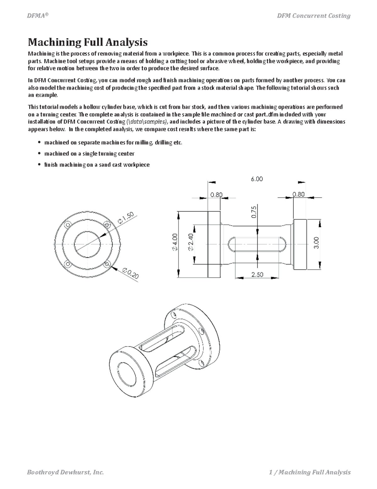 Machining Full - lab - Machining Full Analysis Machining is the process ...