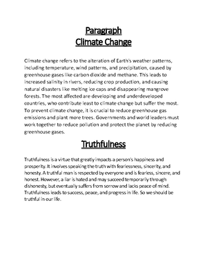 Punctuality - 1 Paragraph. - Paragraph Punctuality Punctuality is that ...