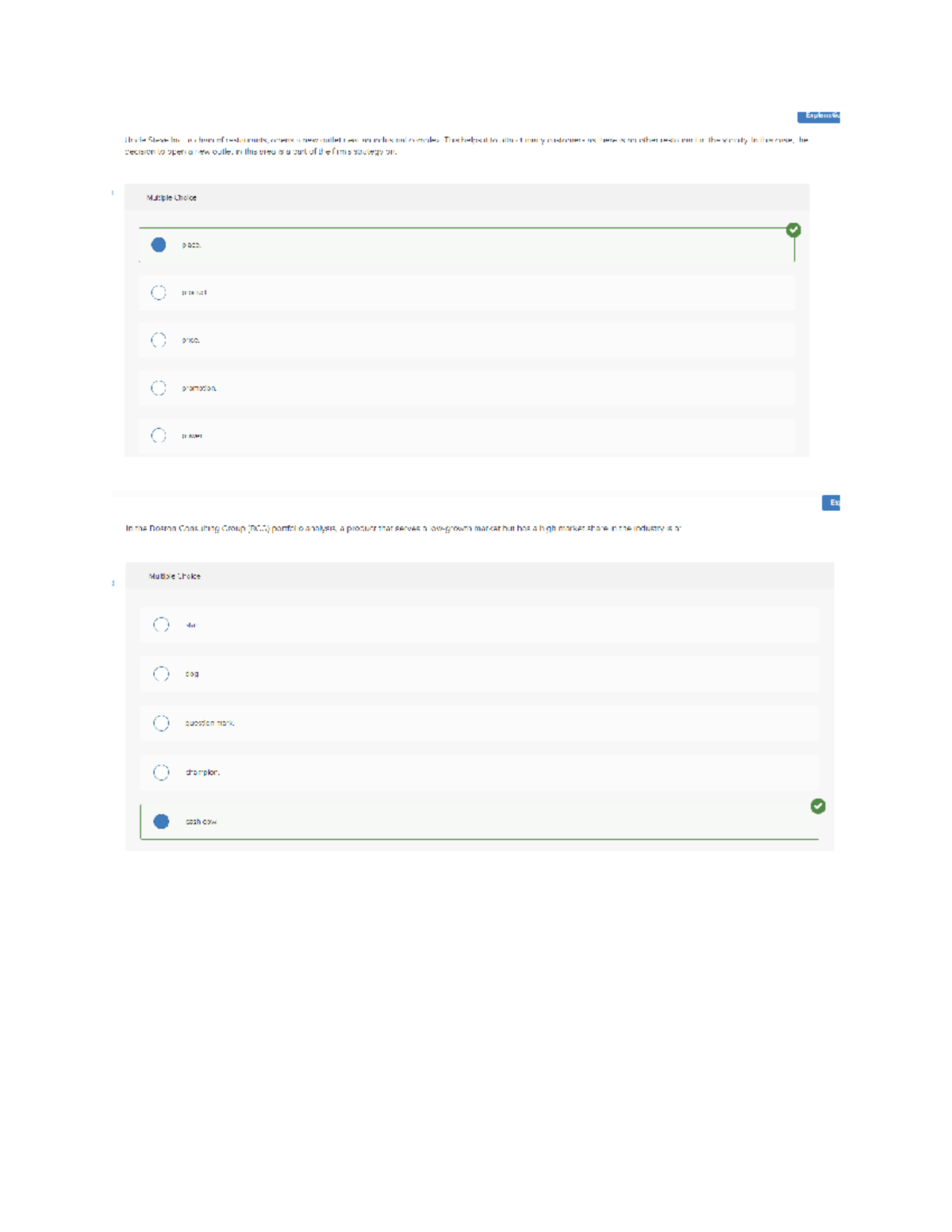 Quiz 2 - Developing Marketing Strategies and a Marketing Plan - MRKT ...