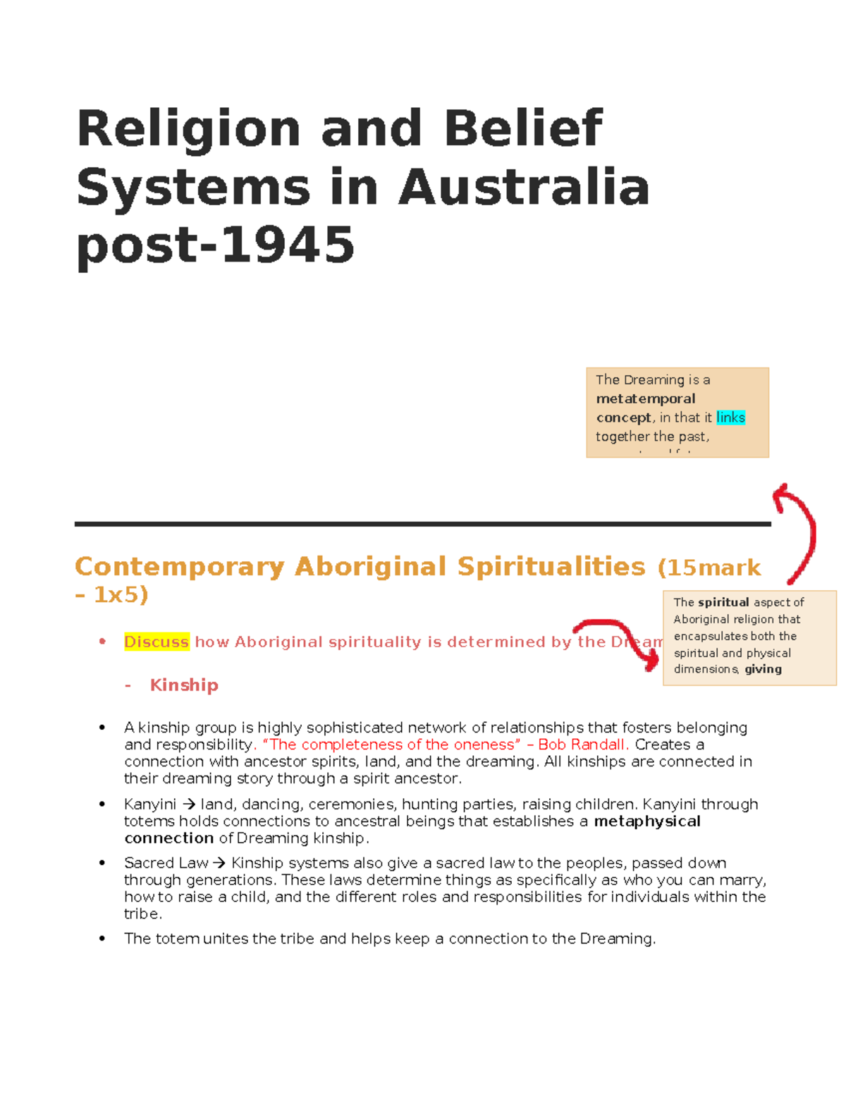Religion and Belief Systems in Australia post - Religion and Belief ...