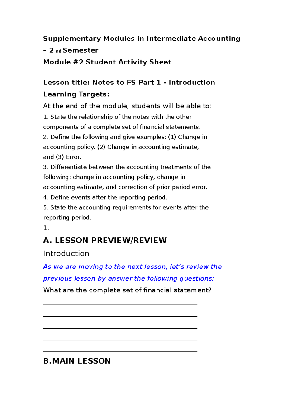 PH002-Supplementary Modules in Intermediate Accounting M2 ...