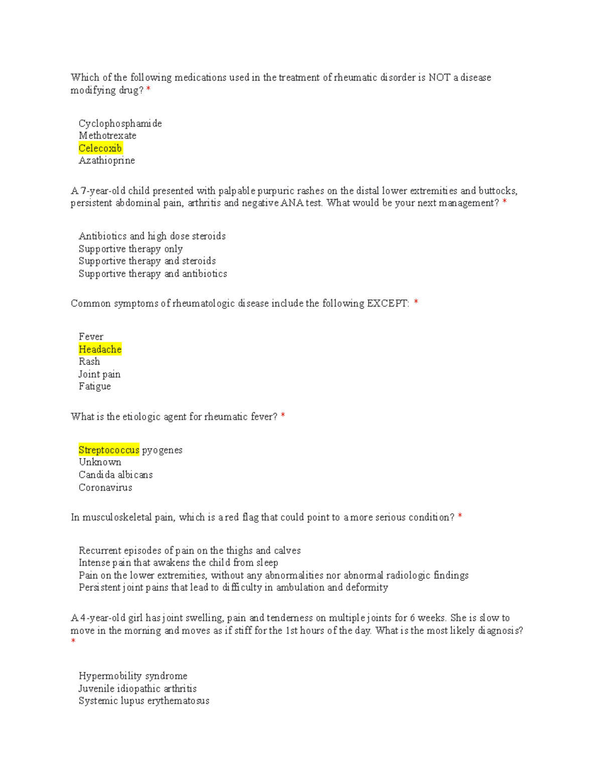 Psychology pedia diagnosis exam part 2 - Which of the following ...