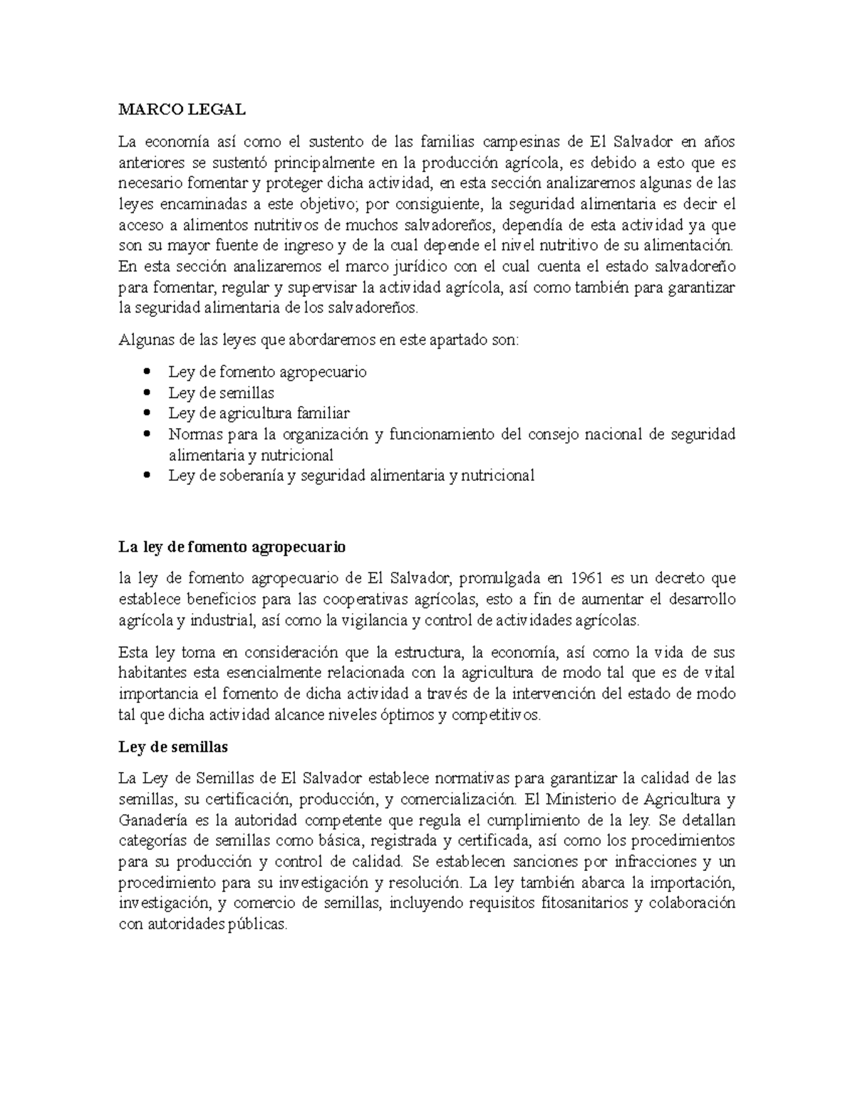 Marco Legal 123 - bnm, - MARCO LEGAL La economía así como el sustento ...