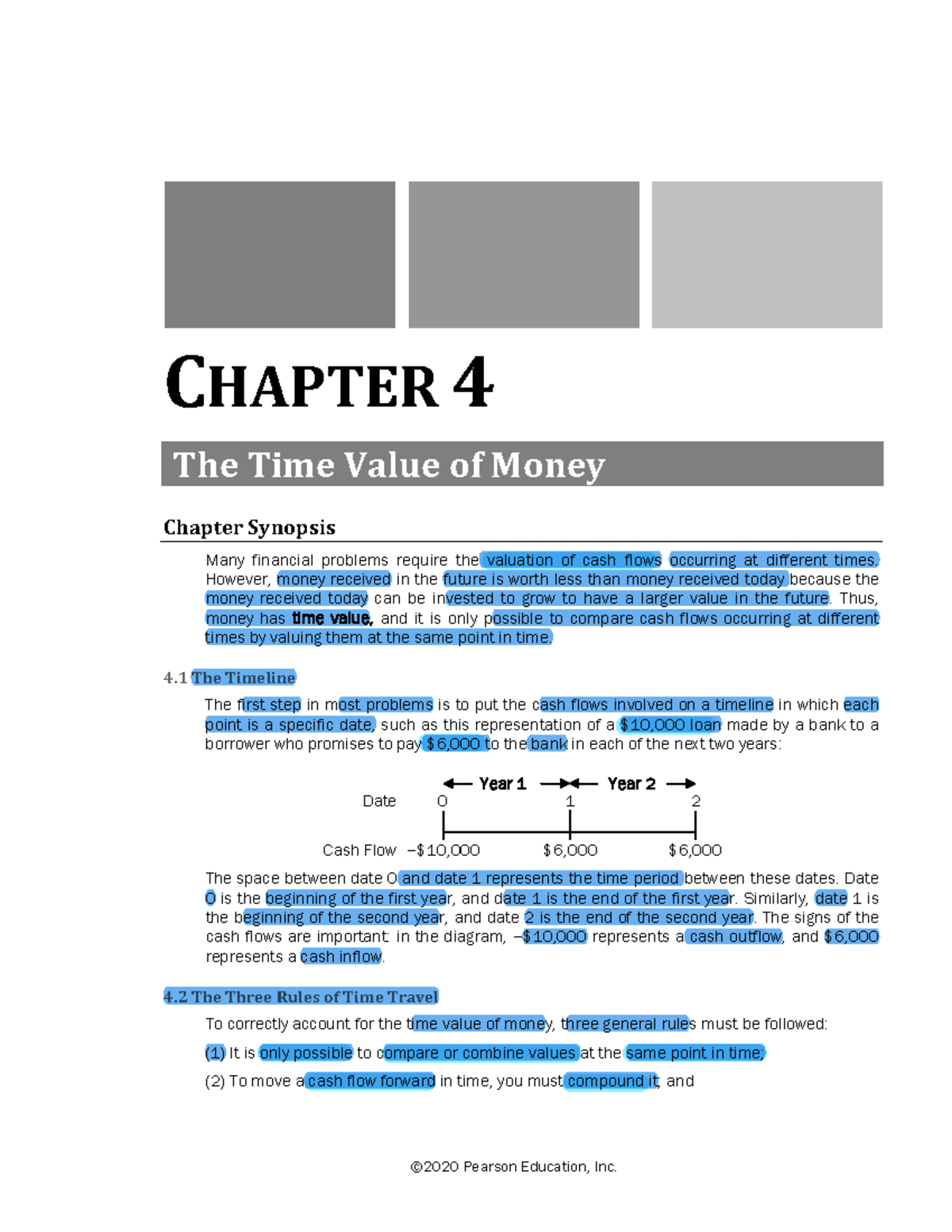 Copy of Chapter 4 - CHAPTER 4 The Time Value of Money Chapter Synopsis ...