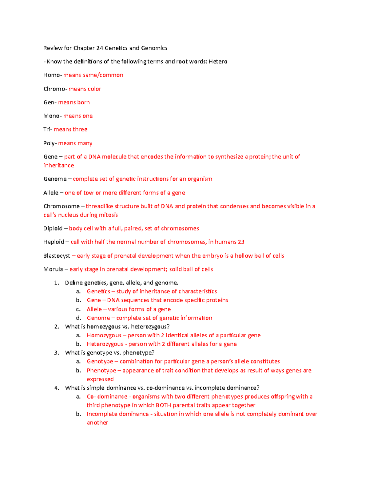 Chapter 24 Completed - Assignments for Dr. Bandy - Review for Chapter ...