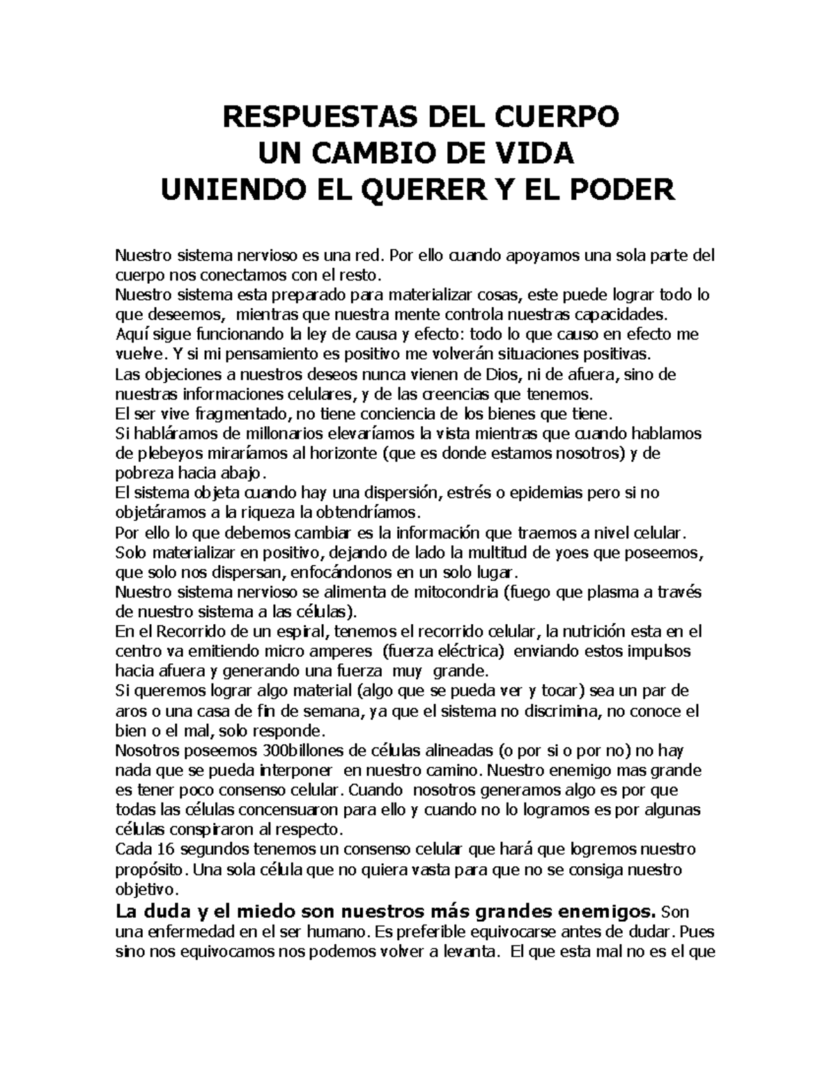 8-entre el querer y el poder - RESPUESTAS DEL CUERPO UN CAMBIO DE VIDA ...