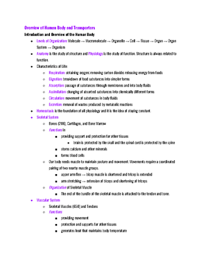 The Skeletal Plan - Anatomy - GMS6440 - Studocu