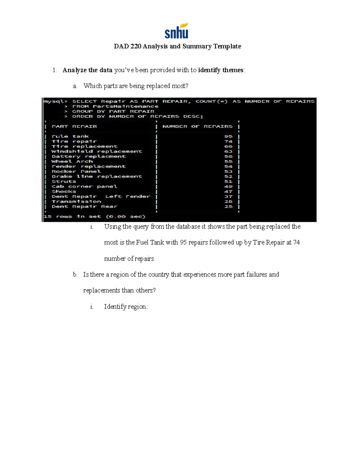 DAD 220 5-2 - Intro to Structural Database Environments coursework for module 5-2 - DAD 220 ...