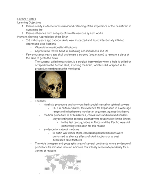 Module 1, Lecture 2 - Lecture 2 notes Learning objectives 1. Explain ...