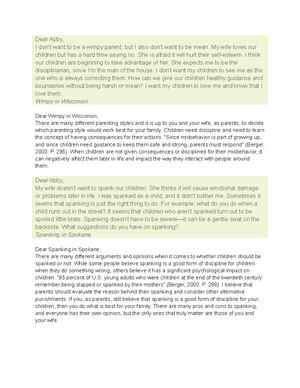 Ch 8 dear abby letters - child 210 - Dear Abby, My four-year-old ...