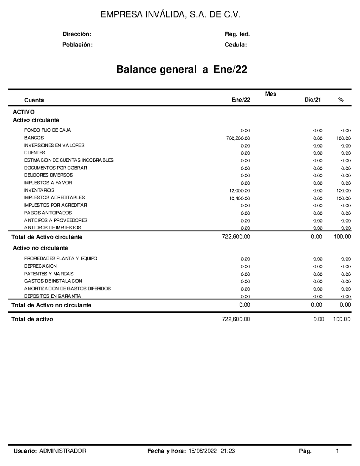 Balance General - 1era parte entregable 2 entregable 2 mta rosa ...
