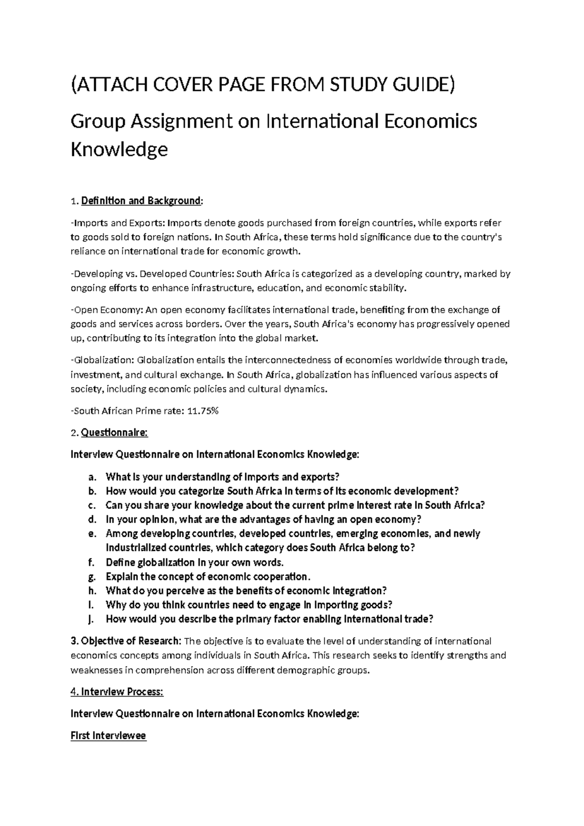 CSL EINT3715 draft - practical - (ATTACH COVER PAGE FROM STUDY GUIDE ...