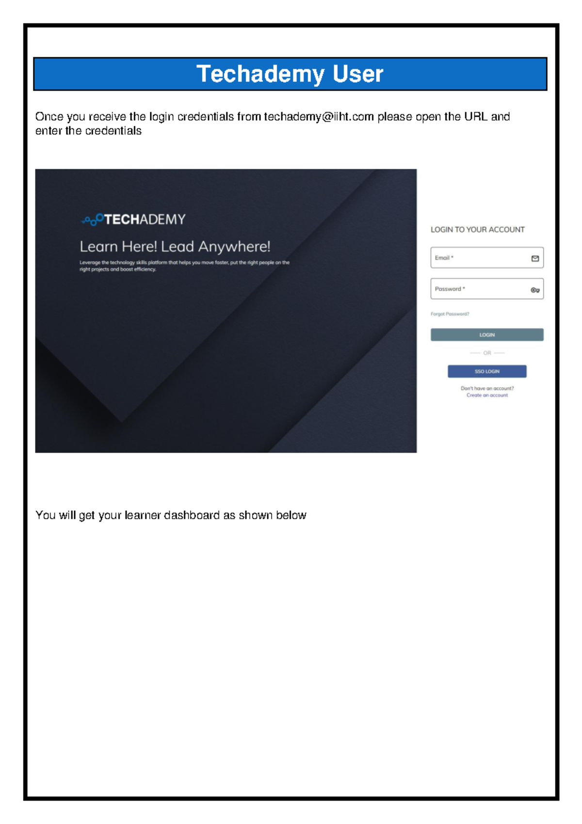 Generic Guide - nil - Once you receive the login credentials from ...
