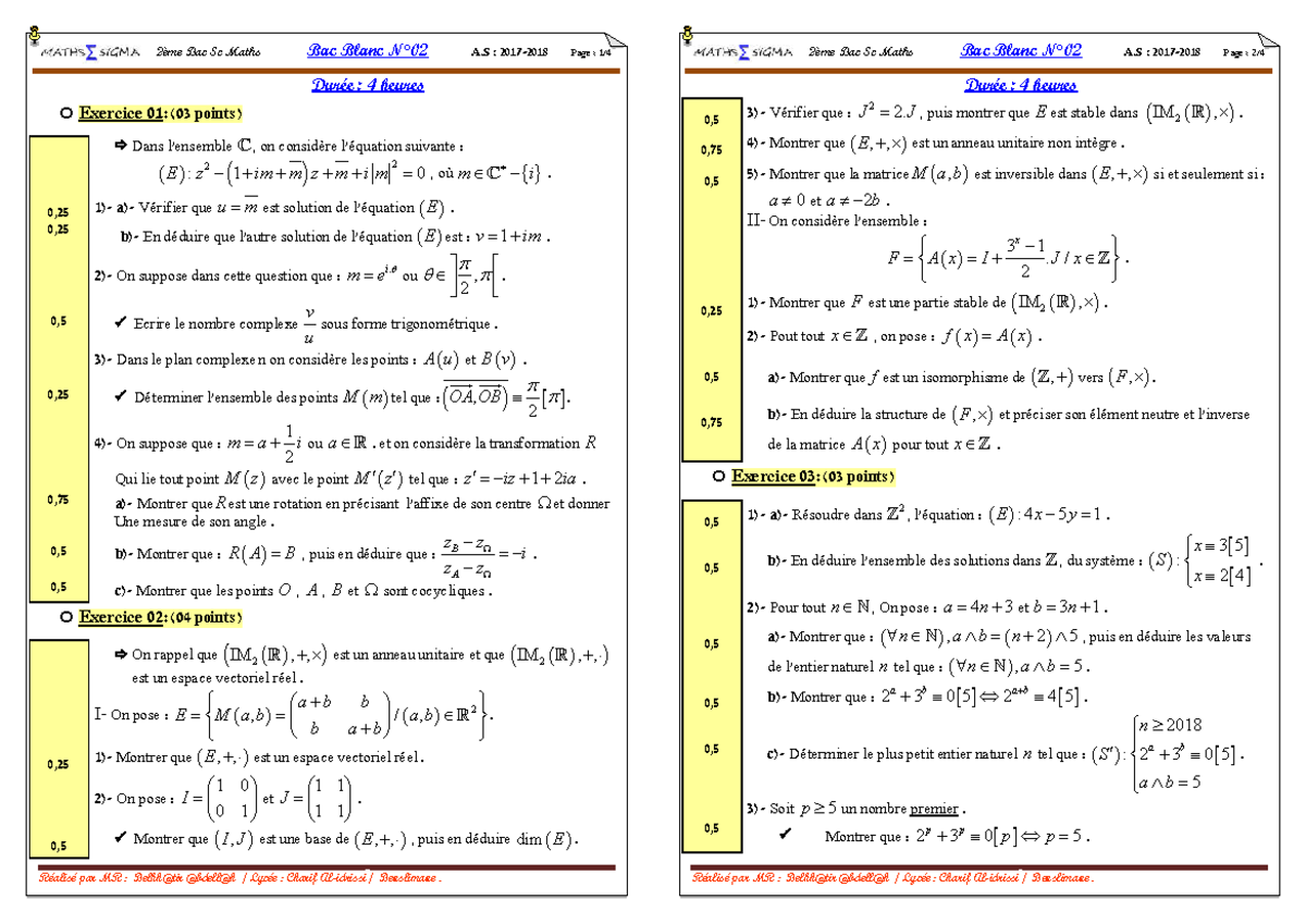 51a0f9e9fa48779 bffa058a3cf7e7cf1 - 2ème Bac Sc Maths Bac Blanc N°02 A ...