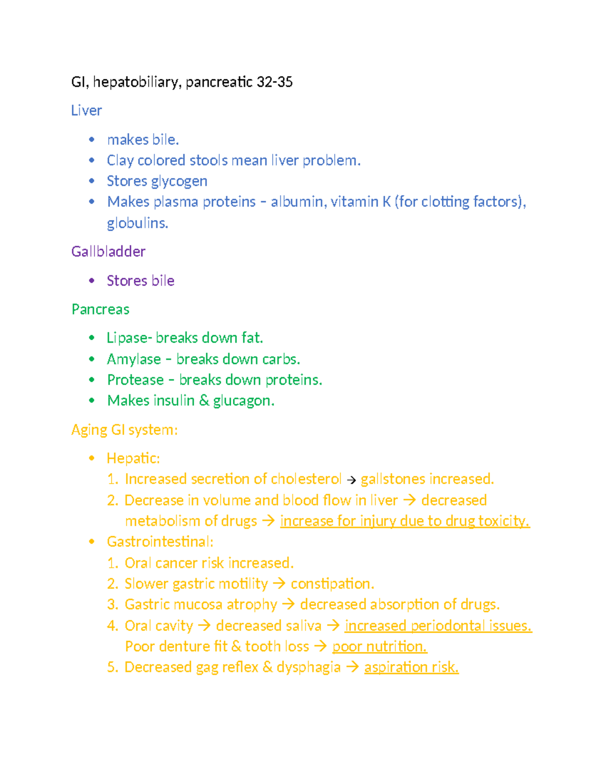 GI, hepa, pancreas study - GI, hepatobiliary, pancreatic 32- Liver ...