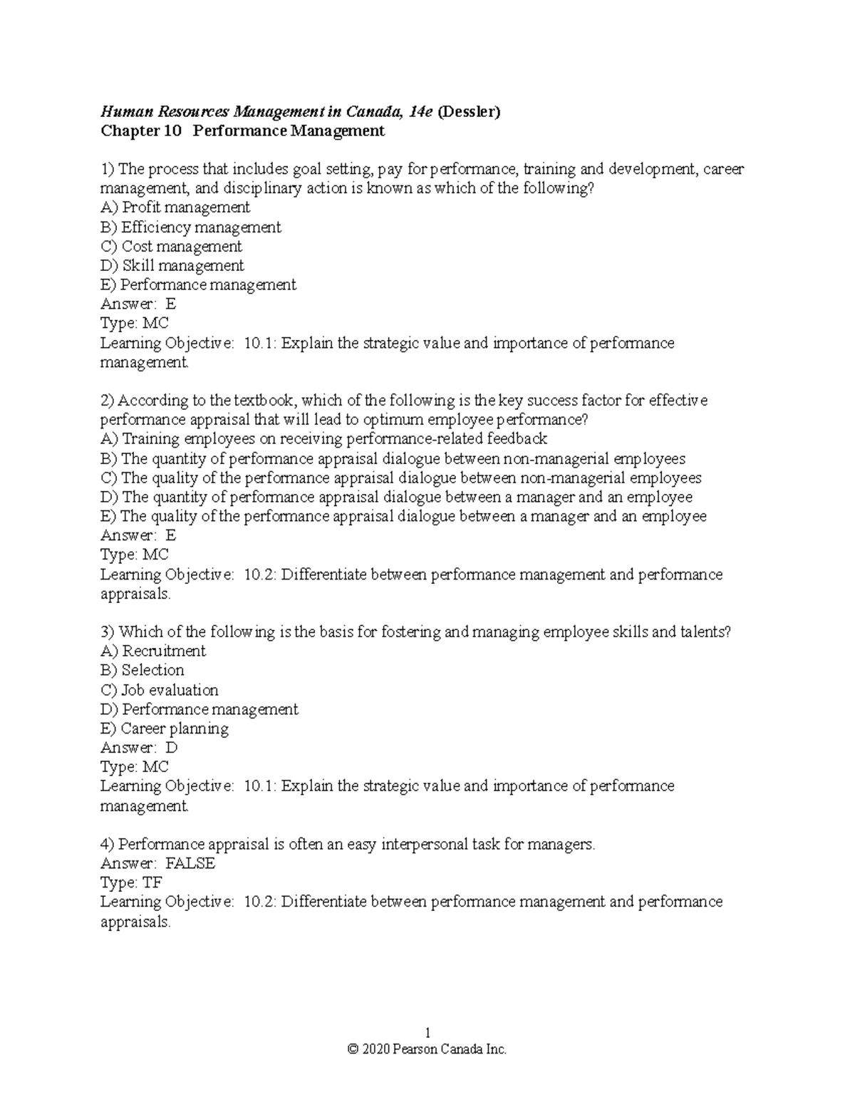 10 dess hrm14Ce tb ch10 - Practice Paper - Human Resources Management ...